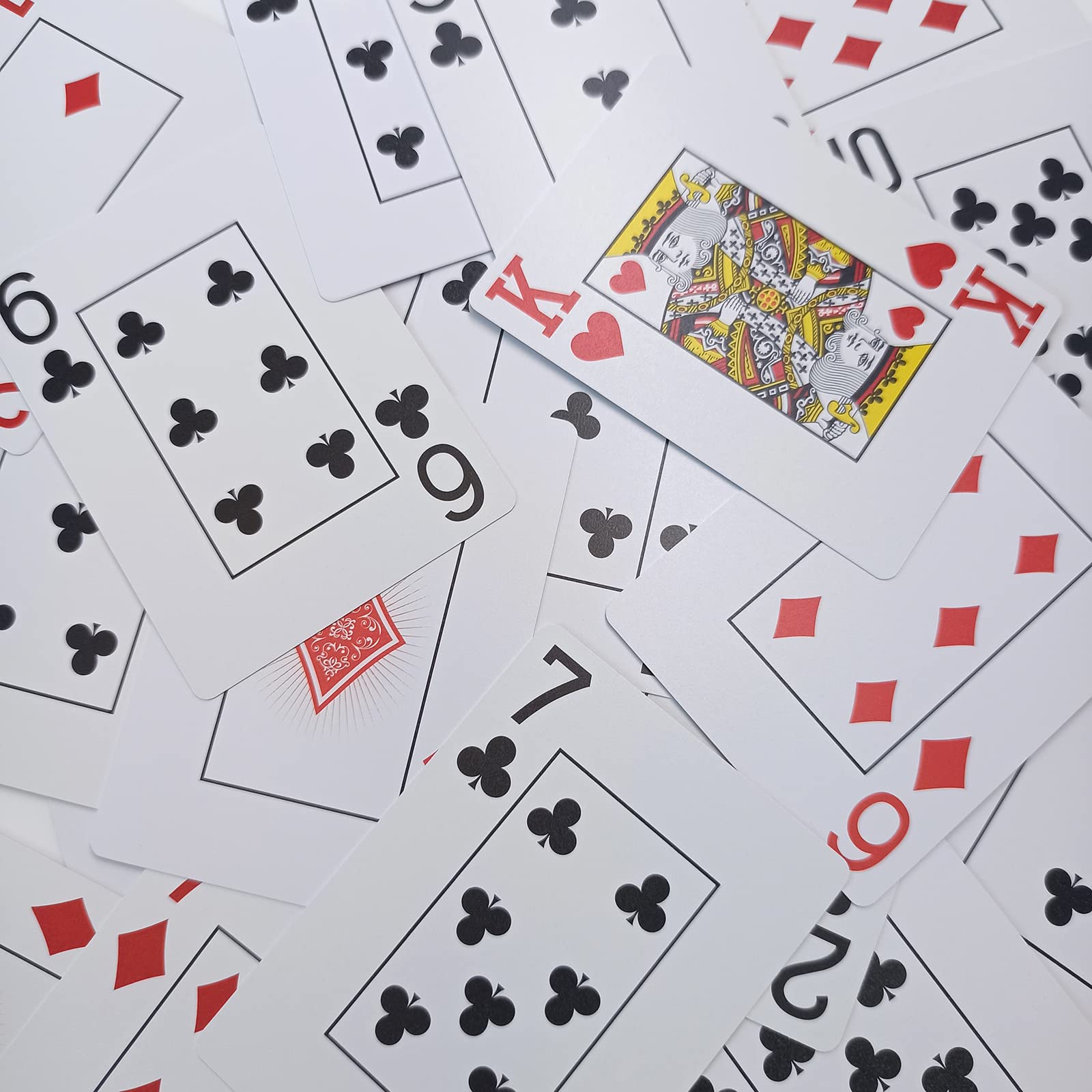 IMAGAME Plastic Playing Cards, Poker Size, Casino Quality, Jumbo Index, Waterproof & Washable, Perfect for Texas Hold’em Poker, 6 Blue Deck & 6 Red Deck