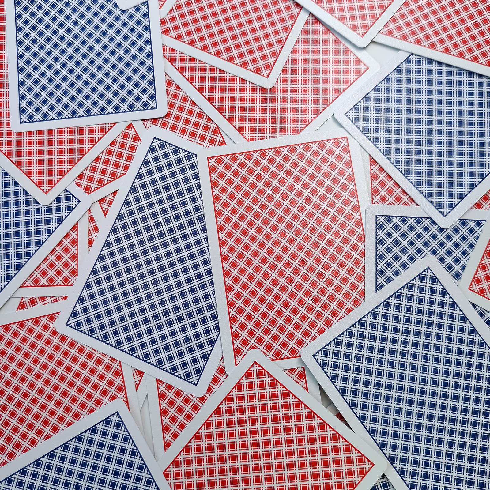 IMAGAME Plastic Playing Cards, Poker Size, Casino Quality, Jumbo Index, Waterproof & Washable, Perfect for Texas Hold’em Poker, 6 Blue Deck & 6 Red Deck