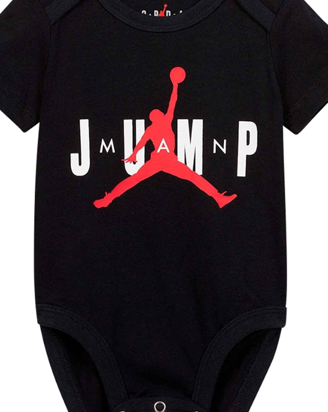 Jordan Baby Assorted Bodysuits 3 Pack (Assorted(557107-W0G)/W, 6 Months)