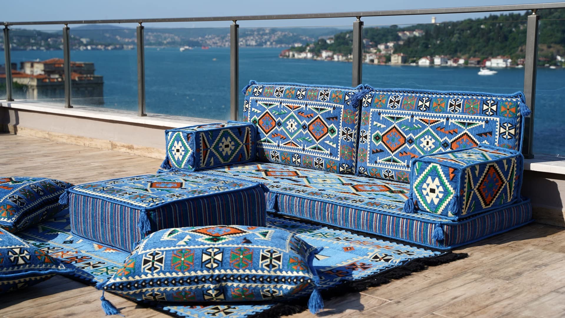 Oriental Floor Couch, Custom Sofa Cover, Arabic Furniture, Arabic Majlis, Arabic Jalsah, Loveseat, Medtitation Yoga Sofas, Sleeper Sofa, Outdoor Sofa (Sofa Full Set, 4'' Thickness (10 cm))