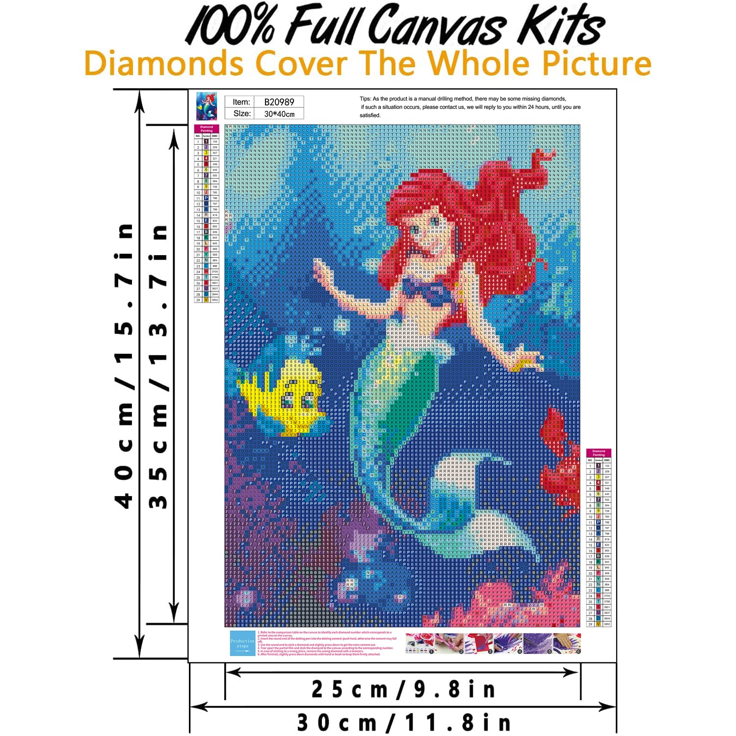 QUITEDEW Diamond Painting Kits for Adults, DIY Diamond Art Kits for Adults Full Dril,Cartoon Diamond Painting Paint with Diamonds Home Wall Decor 12x16 Inch