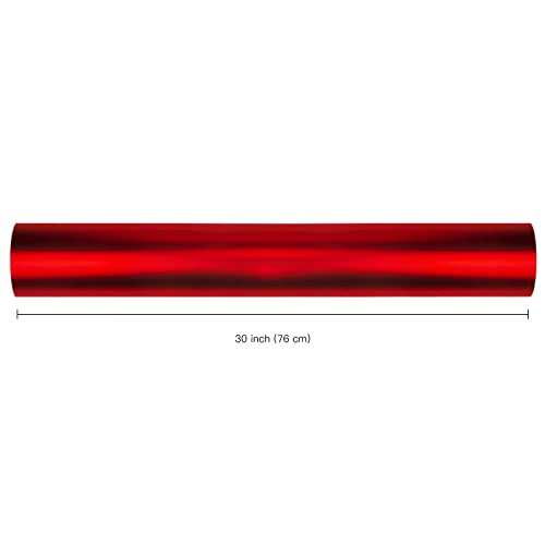 RUSPEPA Red Metallic Wrapping Paper - Solid Color Matte Paper Perfect for Wedding, Birthday, Christmas, Baby Shower - 30 Inches x 100 Feet