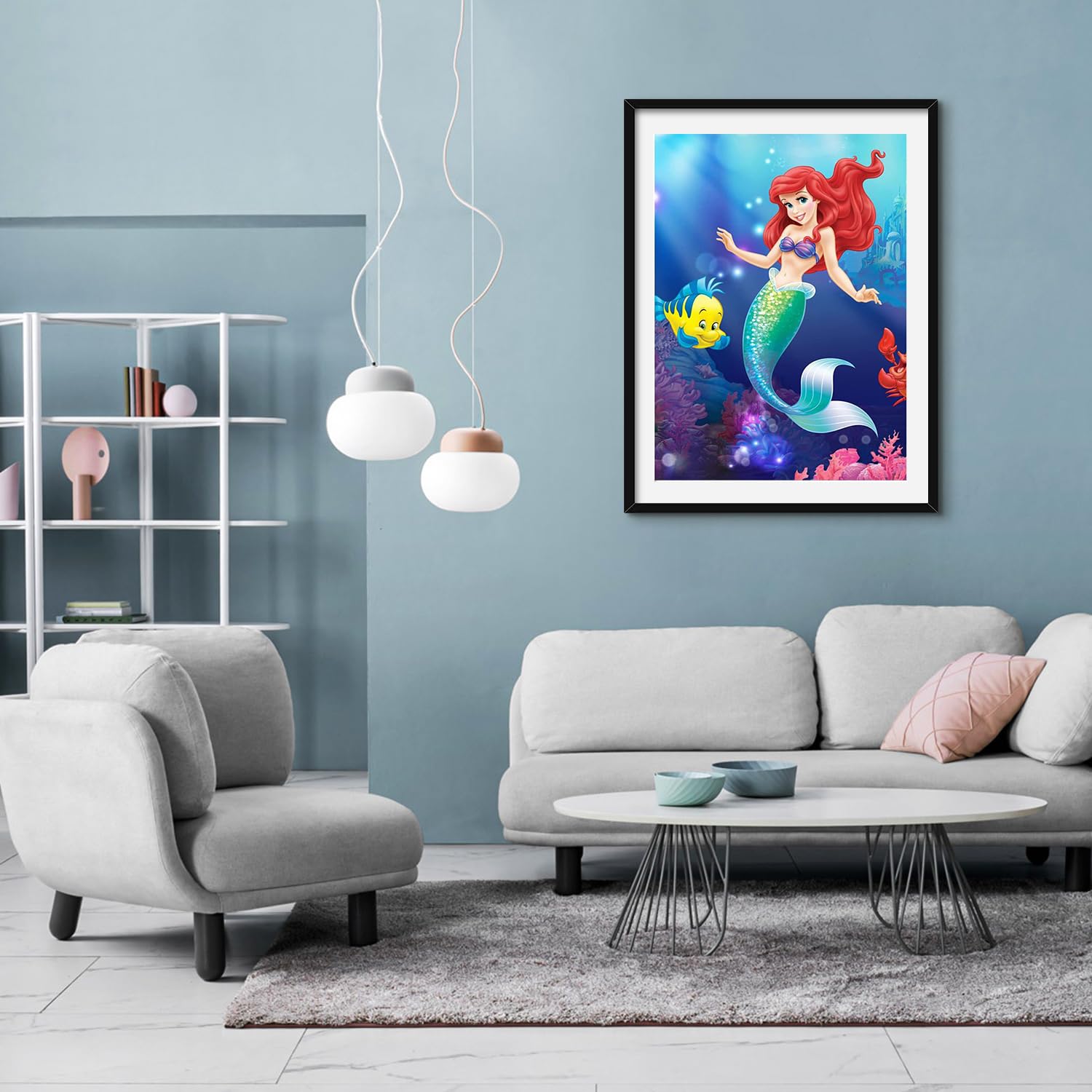 QUITEDEW Diamond Painting Kits for Adults, DIY Diamond Art Kits for Adults Full Dril,Cartoon Diamond Painting Paint with Diamonds Home Wall Decor 12x16 Inch