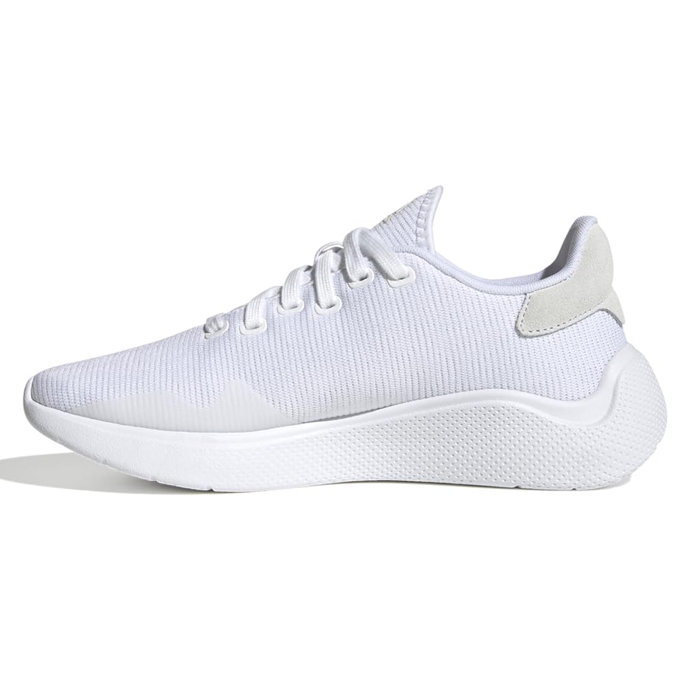adidas Women's Puremotion 2.0 Sneaker, White/White/Zero Metallic, 7.5