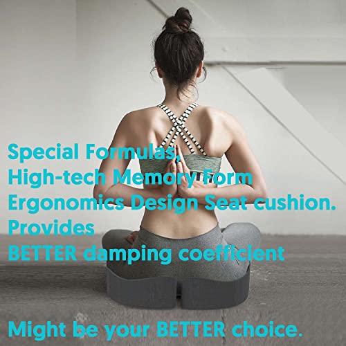 Office Chair Cushion, Seat Cushions for Office Chairs, Premium Soft Hip Support Pillow, Slow Rebound Damping Memory Foam Pillows Pressure Relief Seat Cushion for People Who Sit for a Long Time