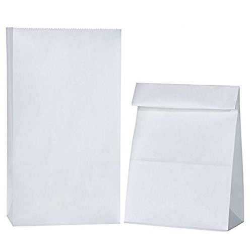 6lb White Rainbow Paper Bags (100Pcs/Pack)