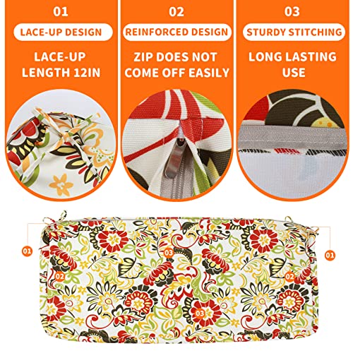 ROFIELTY Bench Cushion Covers,for Indoor/Outdoor Bench Cushion Covers,Window Cushion Covers can be Replaced (45×18×3inch,Idyllic)