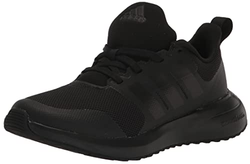adidas Fortarun 2.0 Running Shoe, Black/Black/Carbon, 4 US Unisex Big Kid