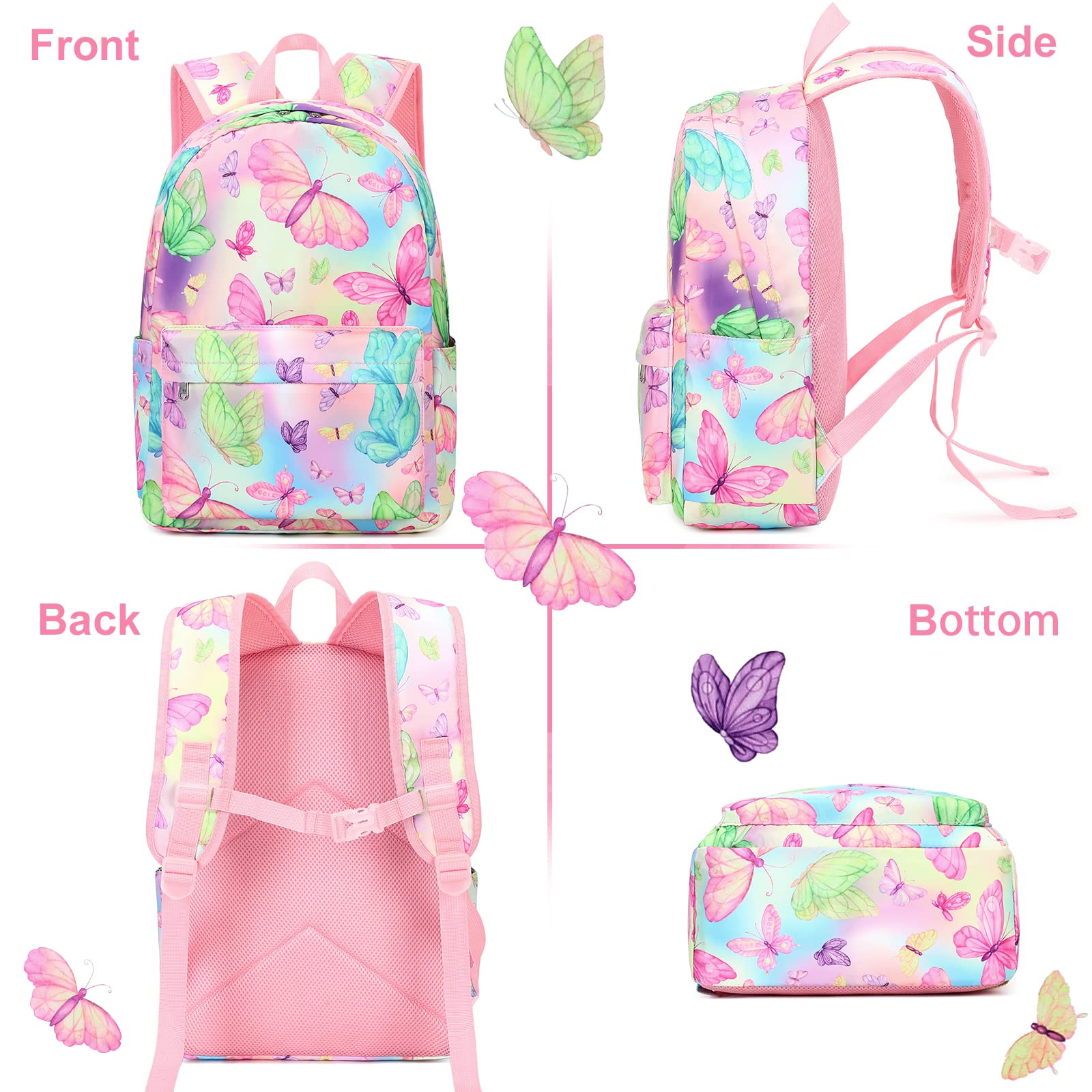 CAMTOP Backpack for Girls Boys Kids School Backpack with Lunch Box Preschool Kindergarten BookBag Set