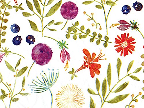 Pretty Wildflowers Printed Tissue Paper for Gift Wrapping with Floral Design, Decorative Tissue Paper - 24 Large Sheets, 20x30