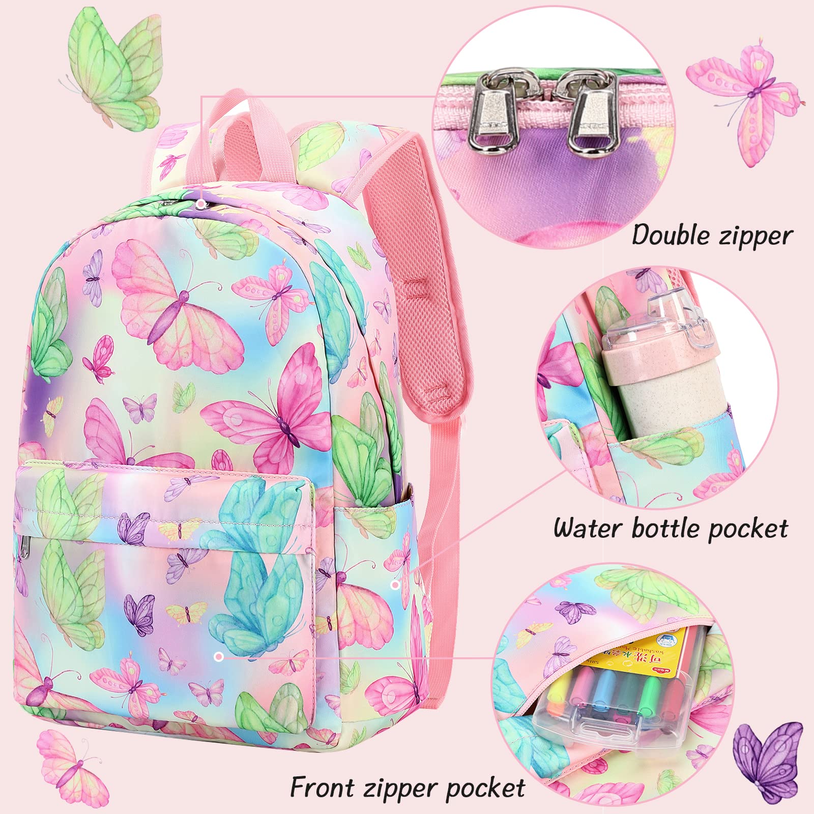 CAMTOP Backpack for Girls Boys Kids School Backpack with Lunch Box Preschool Kindergarten BookBag Set