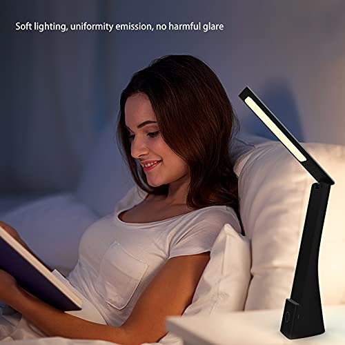 Koopala LED Desk Lamp, Cordless Lamp with 3 Lighting Modes 3 Brightness Levels, Rechargeable Reading Lamp with Adjustable Arm & USB Charge Port, Foldable Eye Caring Table Light for Home Office Study