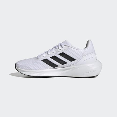 adidas Women's Run Falcon 3.0 Sneaker, White/Black/Black, 7