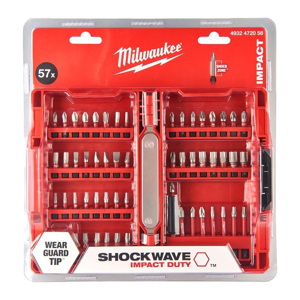 Milwaukee 4932472058 57 Piece Shockwave Impact Screwdriver Bit Set