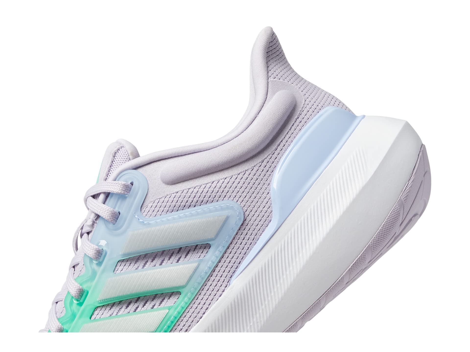 adidas Women's Ultrabounce Sneaker, Silver Dawn/Silver Metallic/Pulse Mint, 8