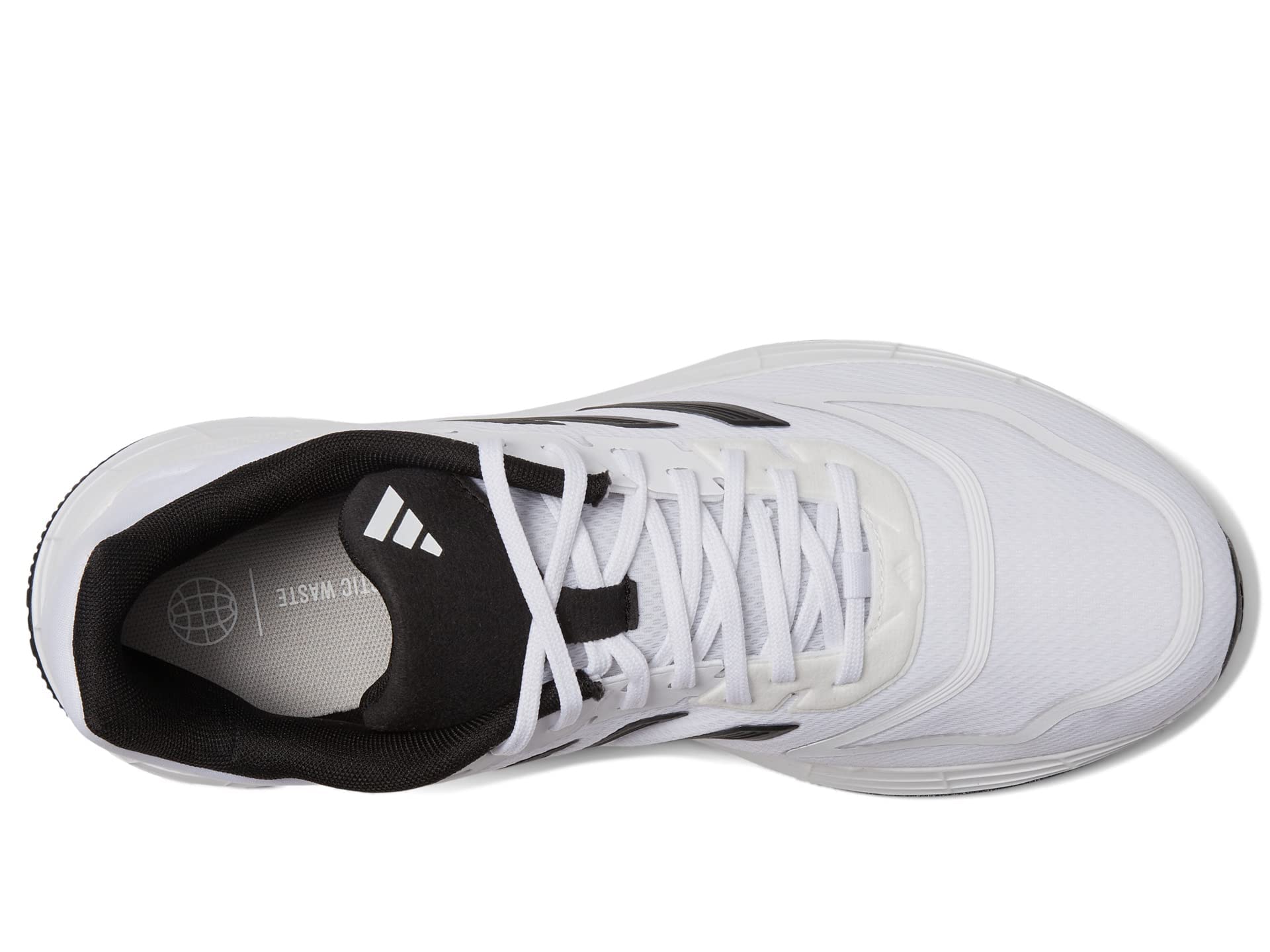 adidas Men's Duramo 10 Running Shoe, White/Black/White, 9