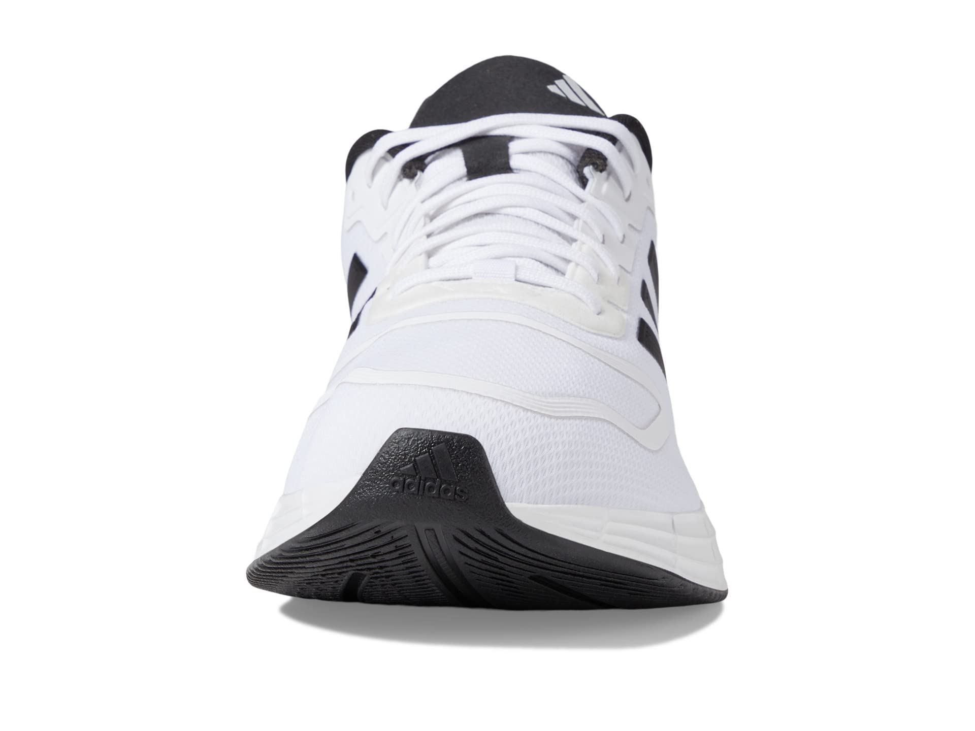 adidas Men's Duramo 10 Running Shoe, White/Black/White, 9