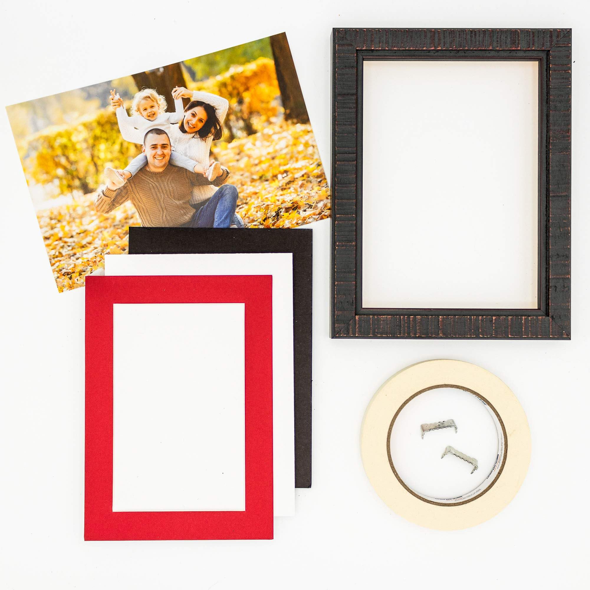 11x16 Mat Bevel Cut for 8.5x11 Photos - Acid Free Cardinal Red Precut Matboard - For Pictures, Photos, Framing - 4-ply Thickness