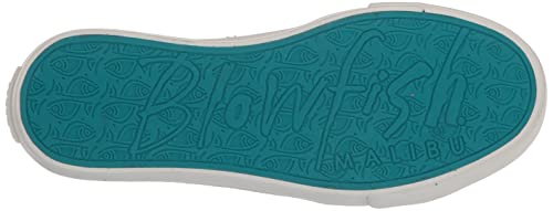 Blowfish Malibu Women's Sadie Sneaker, Black Smoked 16oz Canvas, 10M