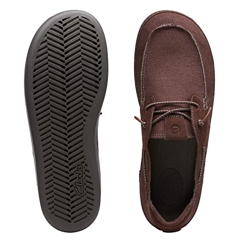 Clarks Men's Higley Tie Sneaker, Brown Combi, 9