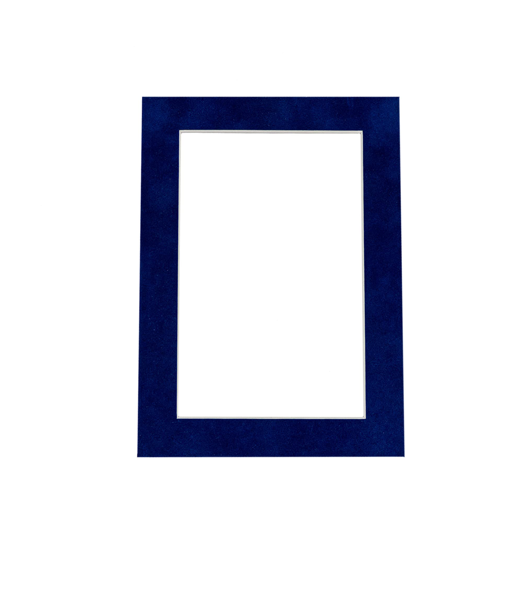 8x11 Mat Bevel Cut for 5.5x8.5 Photos - Acid Free Brooke Blue Suede Precut Matboard - For Pictures, Photos, Framing - 4-ply Thickness