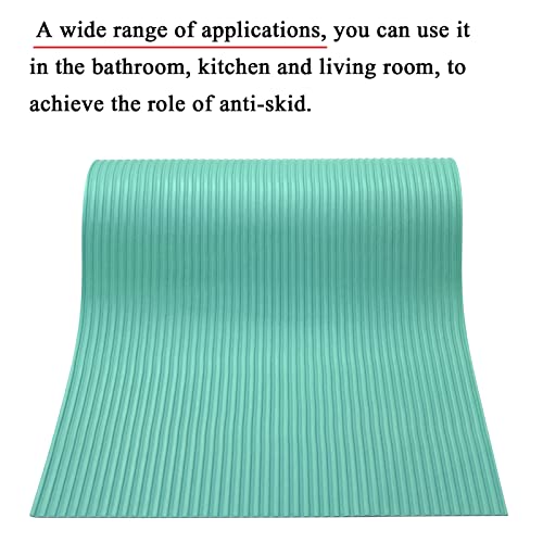 Yewaii Pool Ladder Mat, Above Ground Swimming Pool Ladder and Step Mat, Protective Ladder Pad Step Mat for Pool with Non-Slip Stripe, Light Green 36 inch X 9 inch