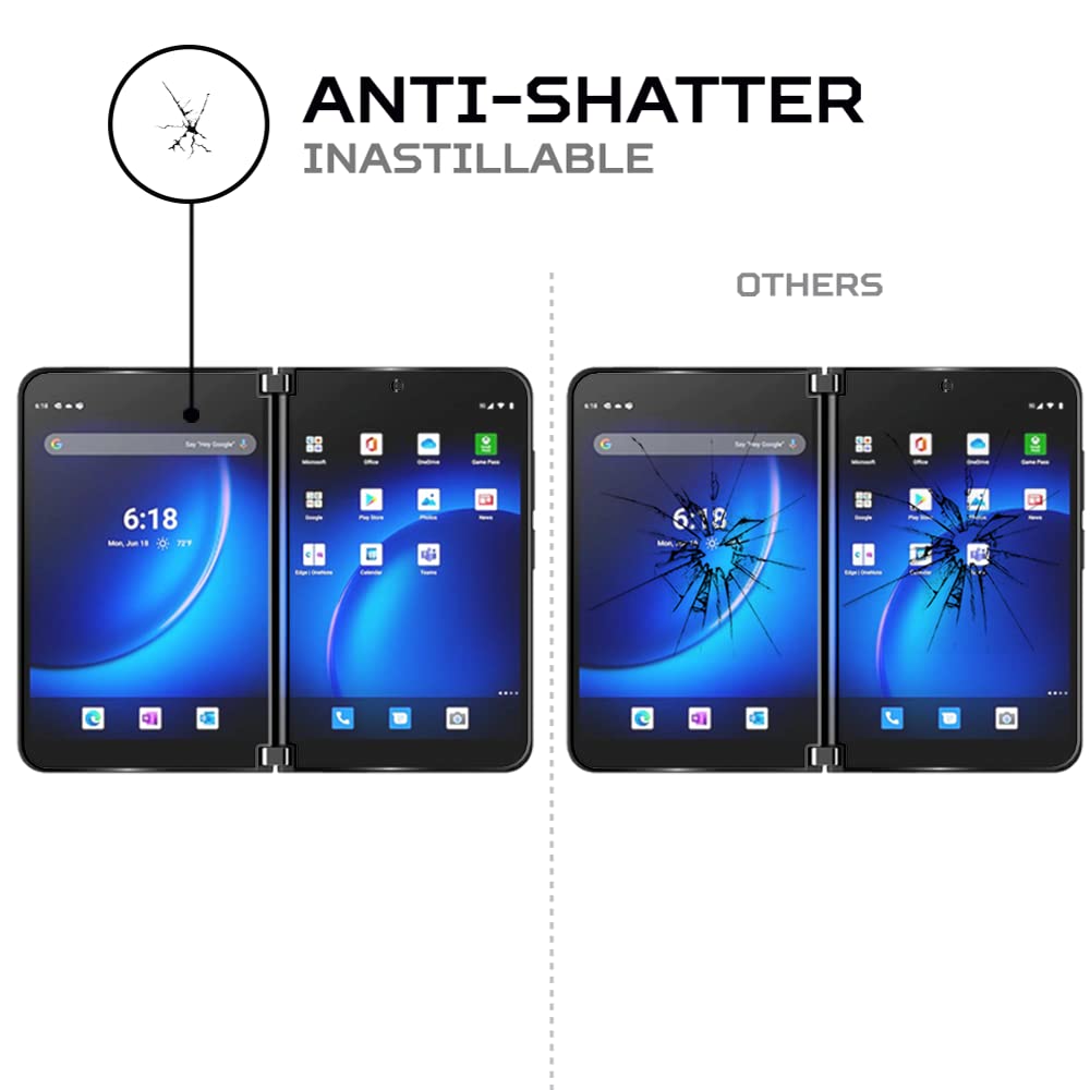 Screen Protector Antishock Anti-Shatter Anti-Scratch Compatible with Microsoft Surface Duo 2
