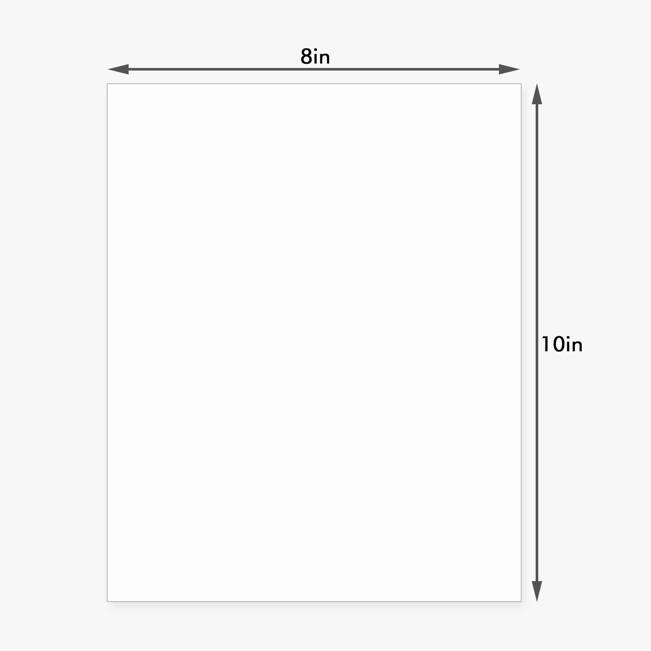 Somime 25 Pack Backing Boards Only - 8x10 Uncut White Mats Matboards, Acid Free Backerboards for Art Prints, Ideal for Photos/Pictures/Prints/Frames/Arts