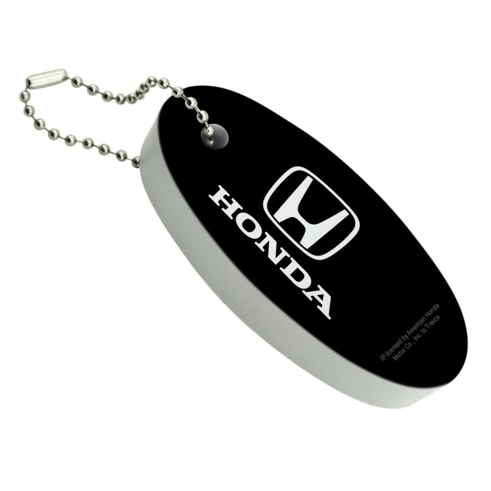 GRAPHICS & MORE Honda Logo Floating Keychain Oval Foam Fishing Boat Buoy Key Float