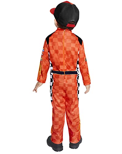 Spirit Halloween Toddler Cars Lightning McQueen Pit Crew Costume - 2T