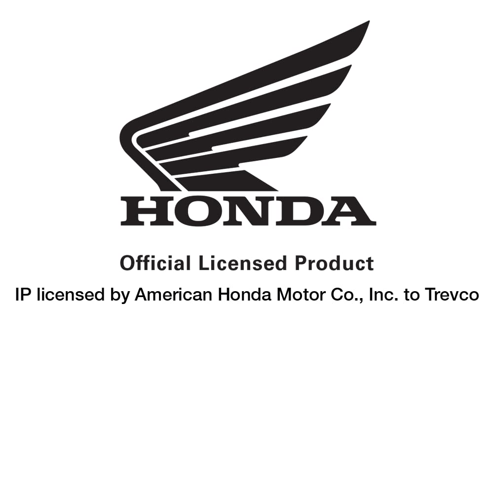 GRAPHICS & MORE Black Leather Honda Powersports Logo Keychain
