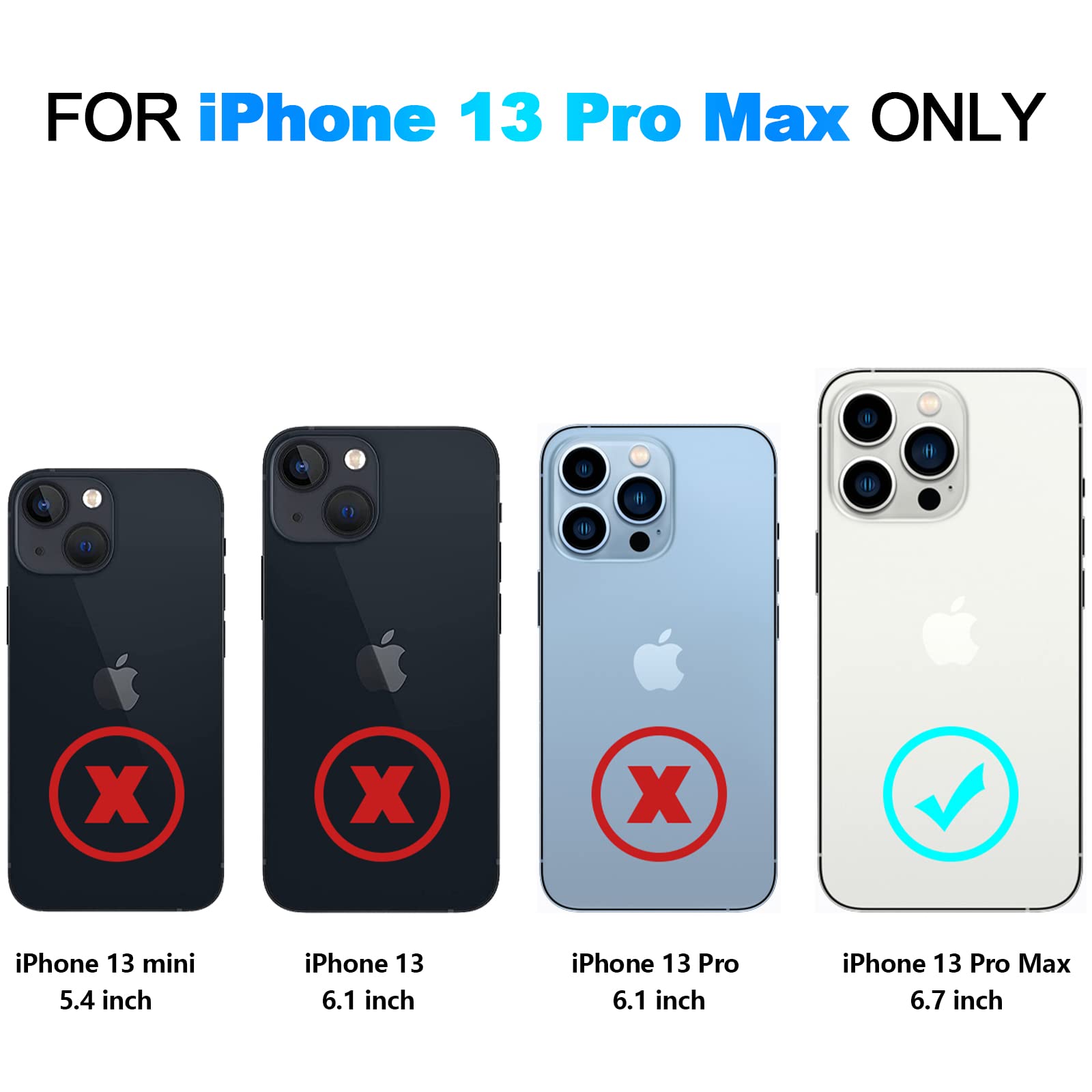 Nvollnoe for iPhone 13 Pro Max Case with Card Holder Heavy Duty Protective Dual Layer Shockproof Hidden Card Slot Slim Wallet Case for iPhone 13 Pro Max for Women&Men(Green)