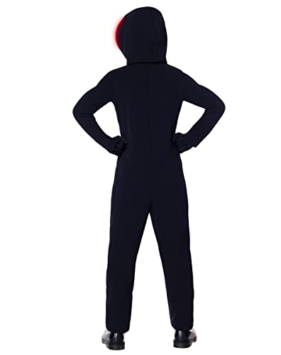 Spirit Halloween Kids Light-Up E.L. Wire Orange Stick Figure Costume | Stick Figure Cosplay | Jumpsuit Outfit | Funny Costume