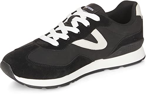 TRETORN Men's Jeremy Fashion Sneakers, Black/White, 9