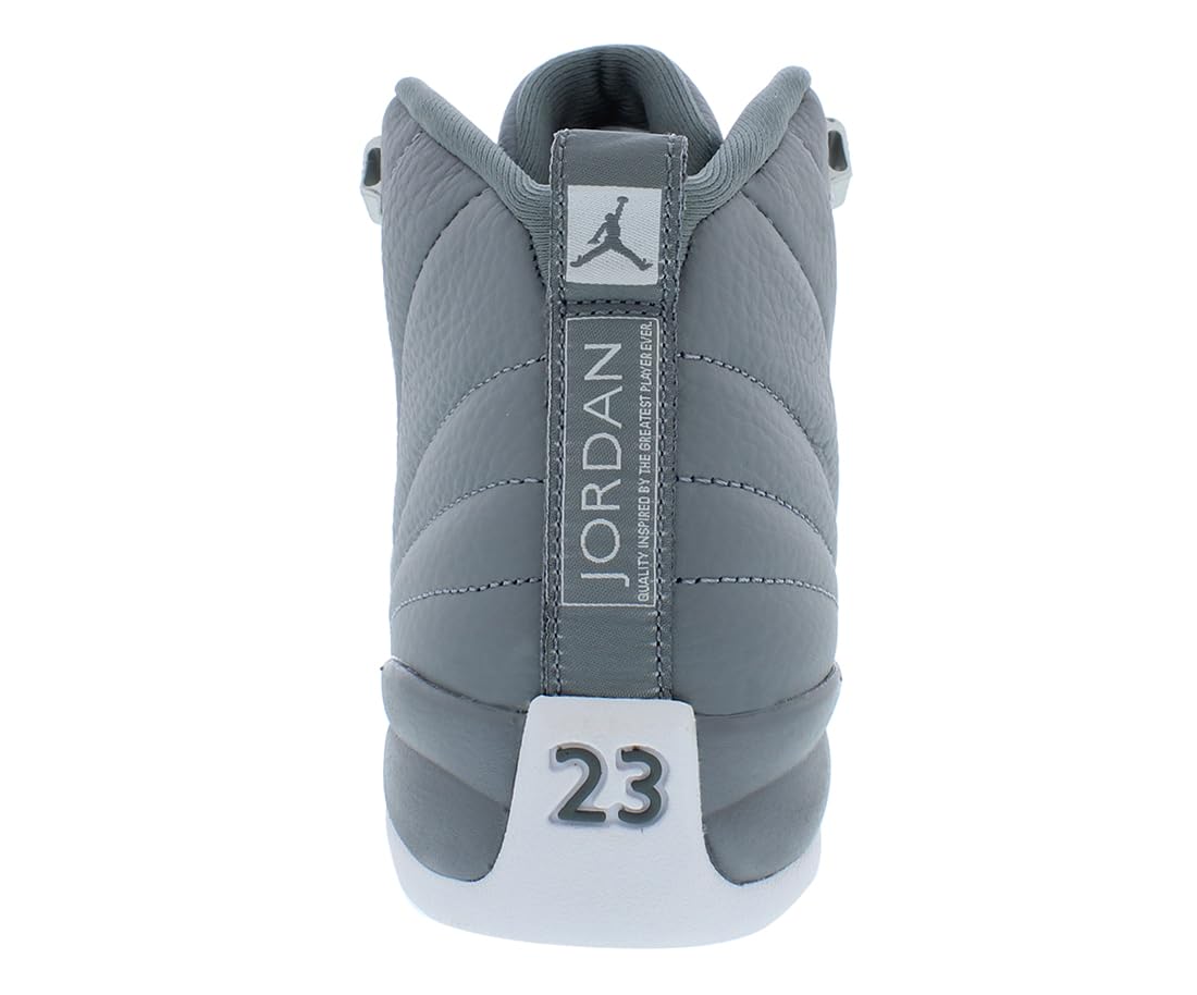 Nike Jordan Boy's Air Jordan 12 Retro (Big Kid) Stealth/White/Cool Grey 6 Big Kid M