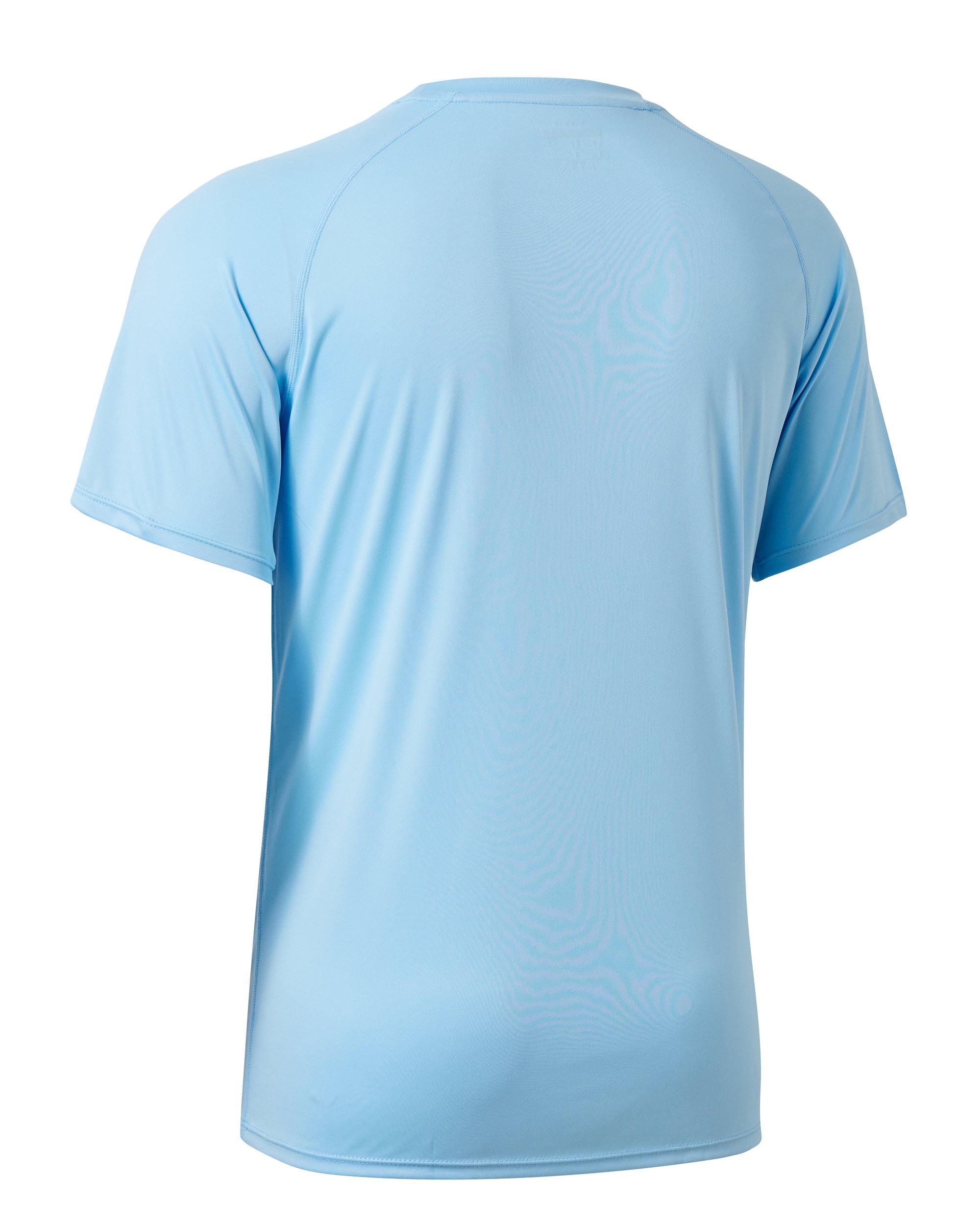 Willit Men's Rashguard Swim Shirt Short Sleeve UPF 50+ Sun Protection Shirt SPF Quick Dry Water Shirt Blue 2XL