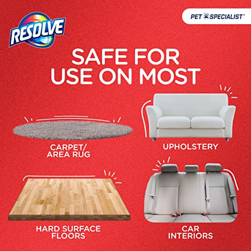 Resolve Pet Specialist Carpet Cleaner, Pet Stain and Odor Remover, Carpet Cleaner Spray, 32fl oz Spray & 60fl oz Refill