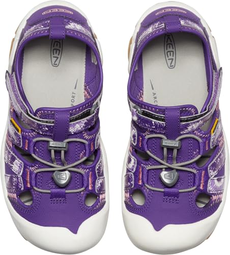 KEEN Knotch Creek Casual Comfortable Sandals, Tillandsia Purple/English Lavender, 8 US Unisex Little Kid