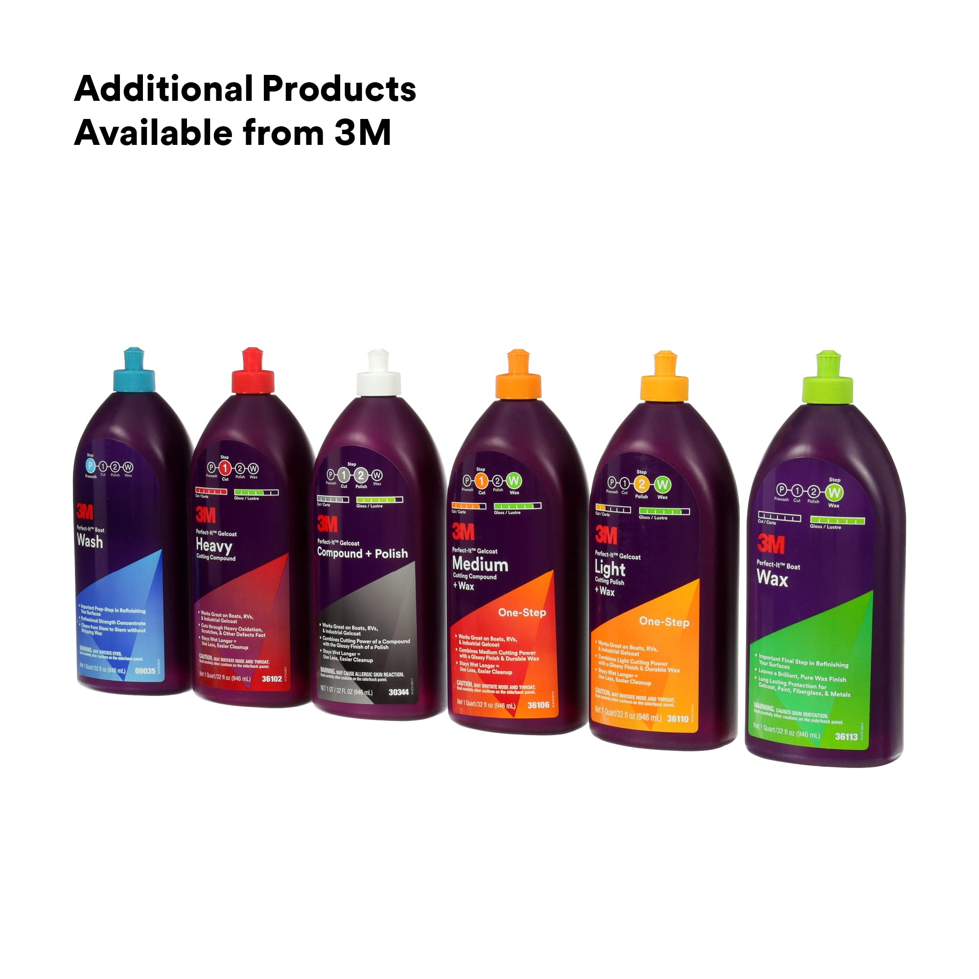 Perfect-It 3M Gelcoat Compound + Polish 30345, Professional Grade, 1 gal (9.09 lb), White