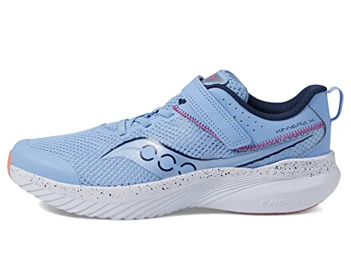 Saucony Kinvara 14 Alternative Closure Sneaker, Light Blue, 3 US Unisex Big Kid