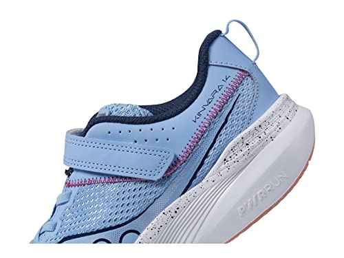 Saucony Kinvara 14 Alternative Closure Sneaker, Light Blue, 3 US Unisex Big Kid