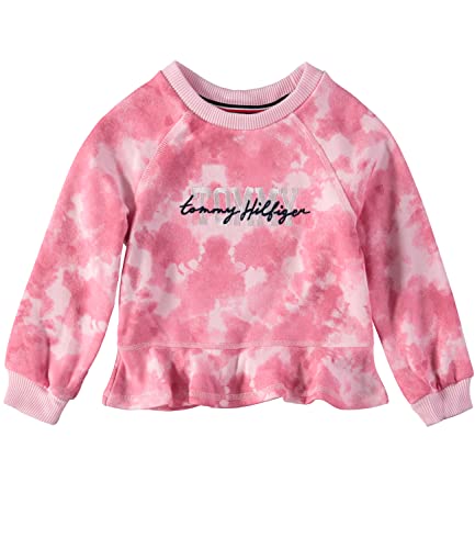 Tommy Hilfiger Girls 2 Pieces Jogger Set Casual Pants, Rose Shadow, 3T US