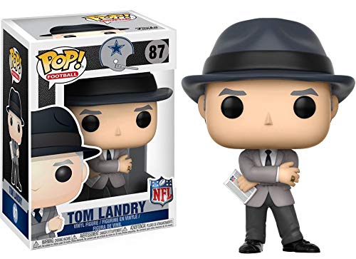 POP Football: Sports Legends - Tom Landry (Cowboys Coach) Funko Vinyl Figure (Bundled with Compatible Box Protector Case)