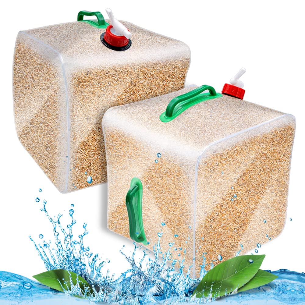 2Pack Swimming Pool Ladder Weights, Universal Step SandBag, Plastic Fillable Anchor Bag Container Steps Weight Stair Weights for Above Ground Entry System (11x11 Inches), Clear