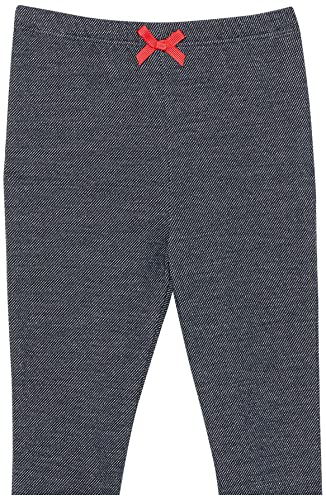 Tommy Hilfiger Baby Girls 2 Pieces Legging Baby and Toddler Layette Set, Egret/Navy, 3 6M US