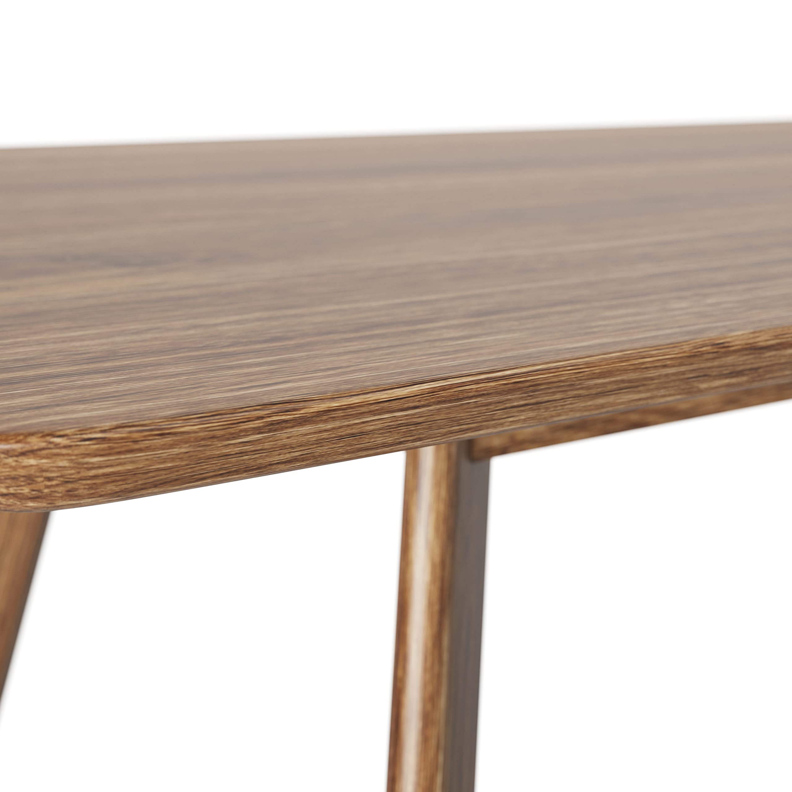 Flats & Castles Wesley Mid-Century Modern Rectangular Dining Table 60" (Rose Oak)