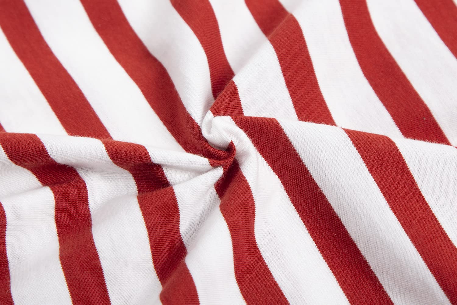 Mud Kingdom Big Boys Red Stripe T-Shirt Short Sleeve Casual Holiday 9-10 Years