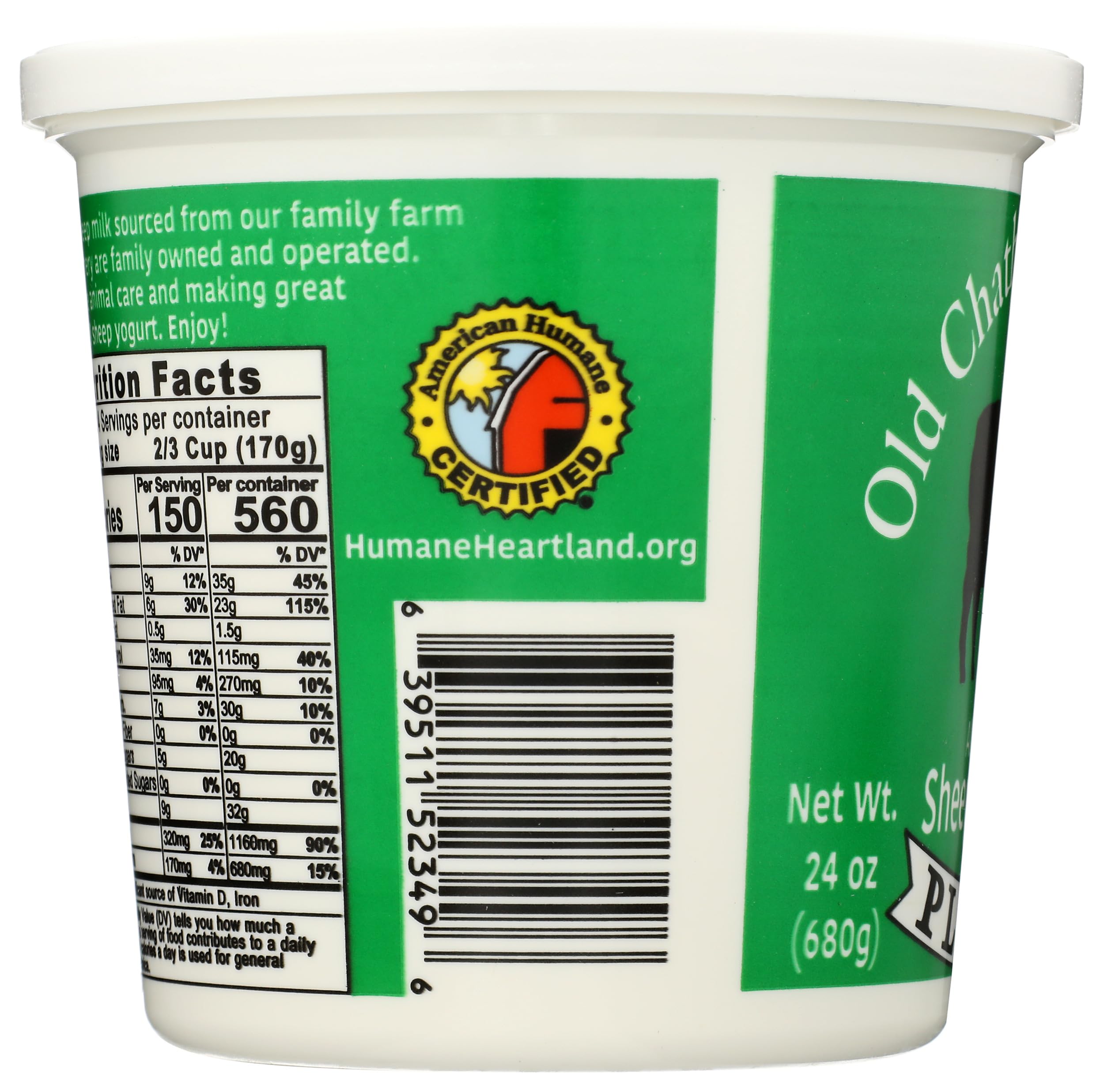 OLD CHATHAM SHEEPHERDING CO Plain Sheep Milk Yogurt, 24 OZ