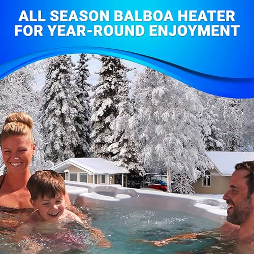 AquaLife Nautical 4-Person 24-Jet Acrylic Non-Lounger Hot Tub with Face-to Face Seating, Bluetooth Stereo, Insulated Cover