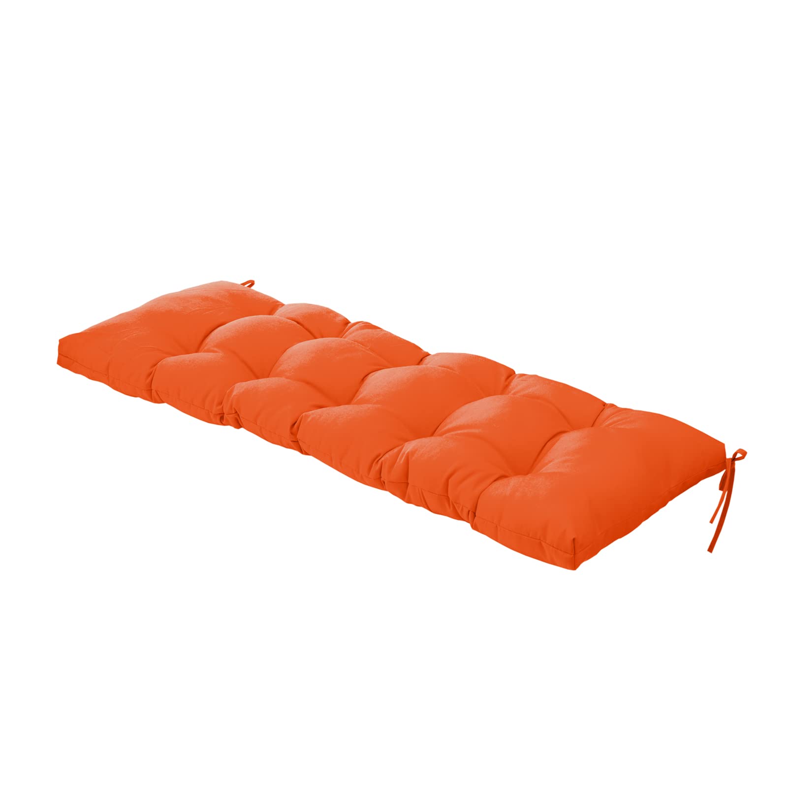 QILLOWAY Indoor/Outdoor Bench Cushion,51-Inches (Orange)